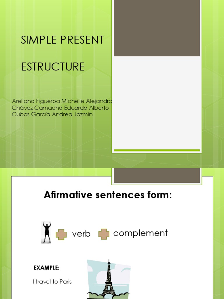 Simple Present Tense Structure Guide | PDF