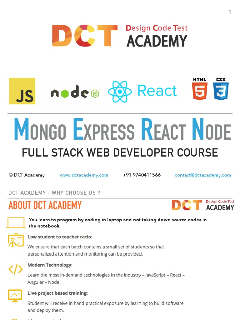 DCT Academy | PDF | Java Script | Ajax (Programming)