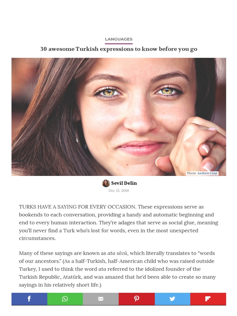 30 Awesome Turkish Expressions To Know Before You Go