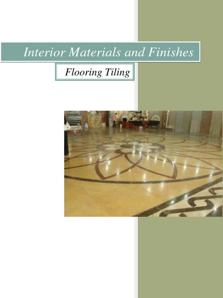 Interior Materials and Finishes | PDF | Tile | Granite