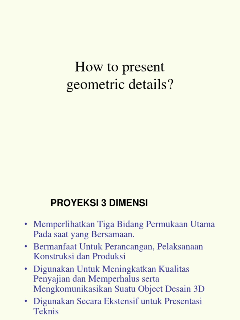 How To Present Geometric Details? | PDF | Technical Drawing | Classical Geometry