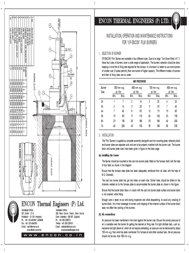 ENCON Thermal Engineers (P) LTD | PDF | Fuel Oil | Furnace