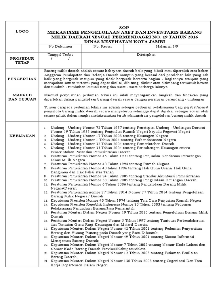Spo Pengurus & Penyimpan BRG | PDF
