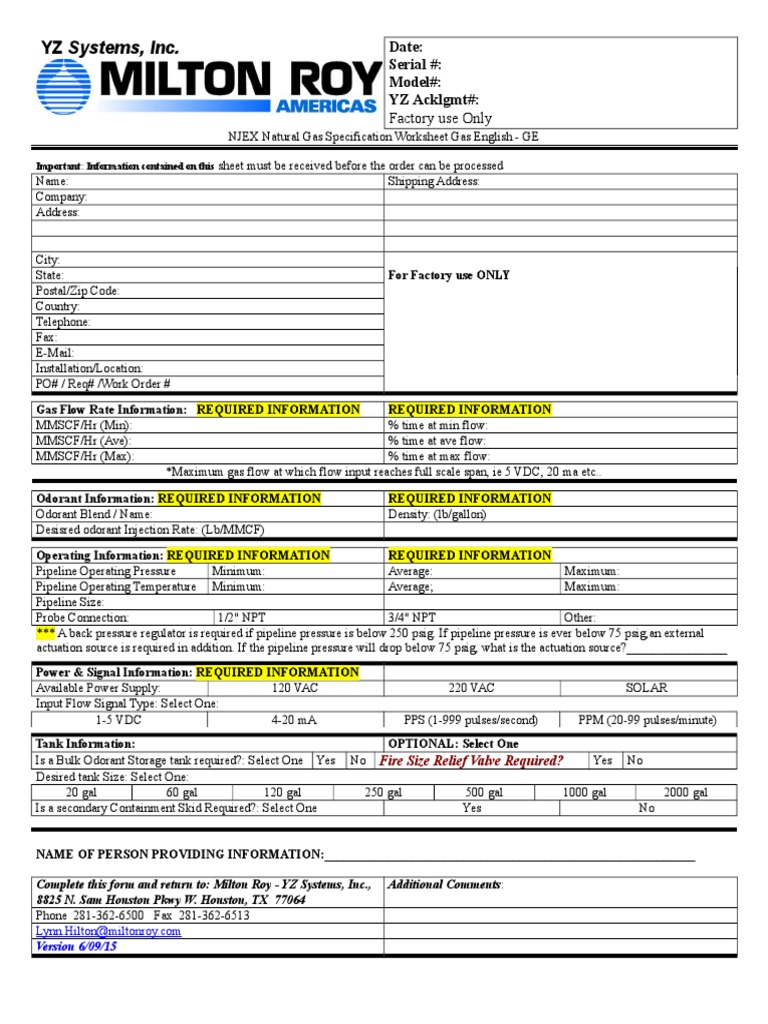 Yz-Njex Gas English Lh-Form | PDF | Pipeline Transport | Gases