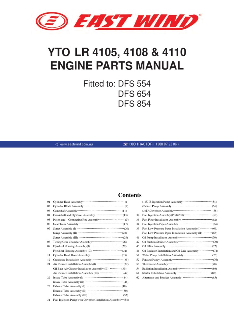 Dfs554 654 Engine | PDF | Washer (Hardware) | Fuel Injection