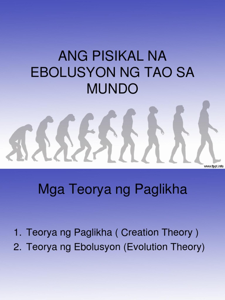 Ebolusyon NG Tao | PDF