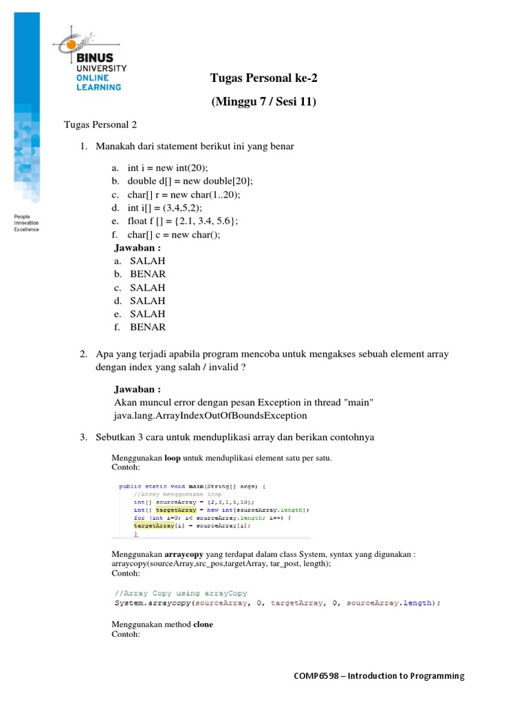 Tugas Personal Java | PDF