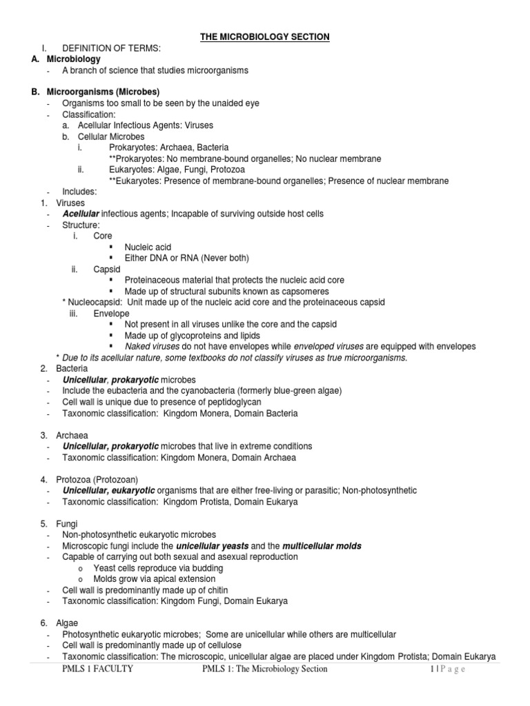 Topic 7 The Microbiology Section | PDF | Louis Pasteur | Microorganism