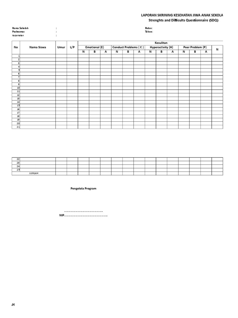 Form SDQ Keswa | PDF