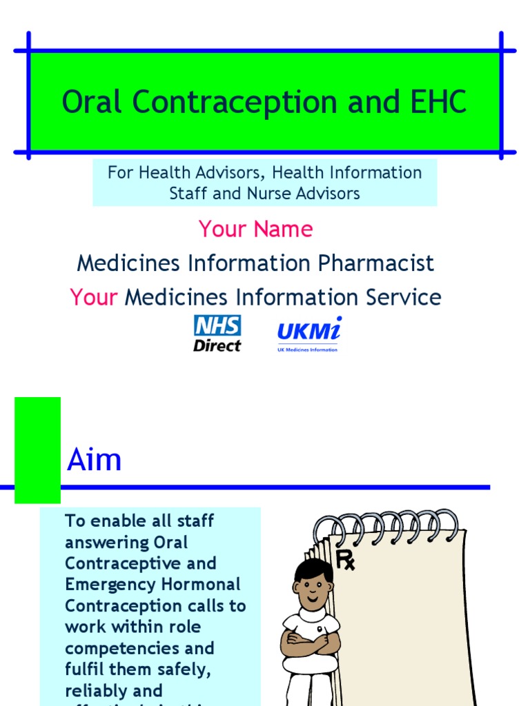 Oral Contraception and EHC: Your Name Your | PDF | Combined Oral ...