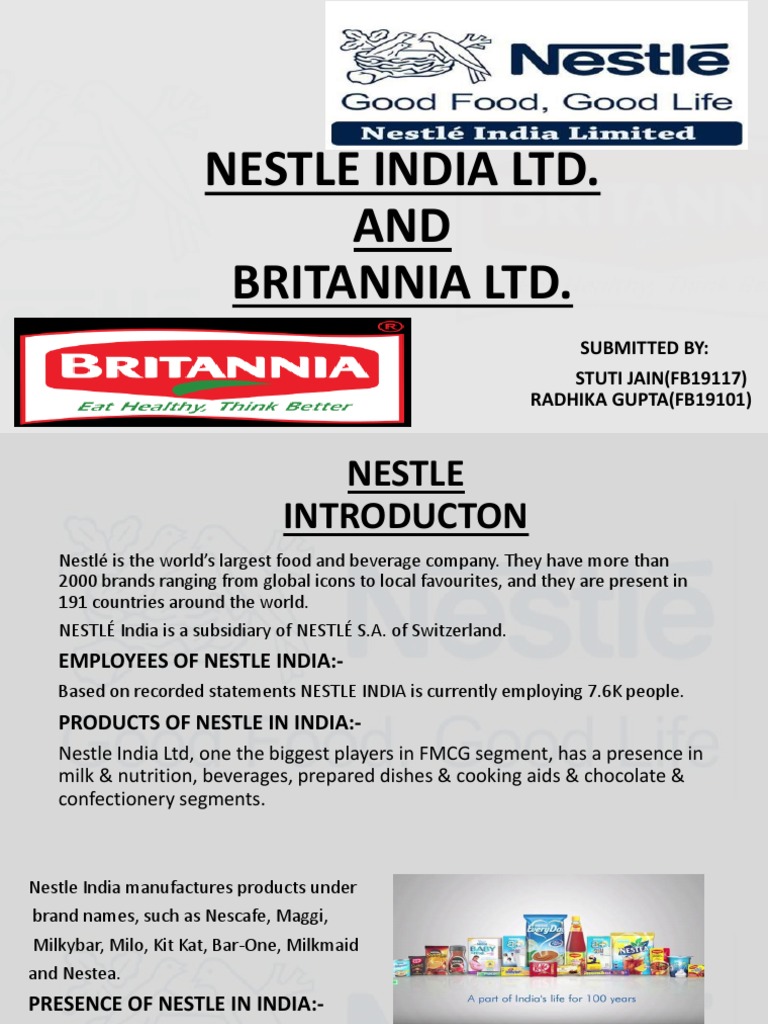 Nestle and Britannia Ratios | PDF | Revenue | Working Capital