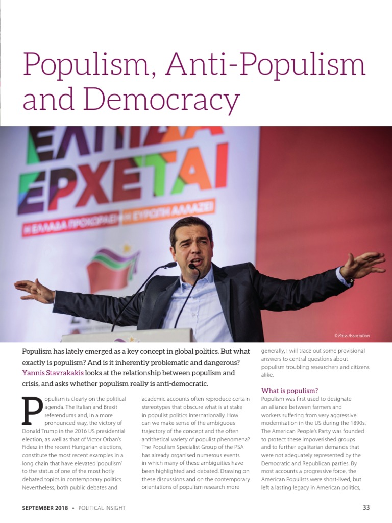 Populism, Anti-Populism and Democracy | PDF | Populism | Social Ideologies