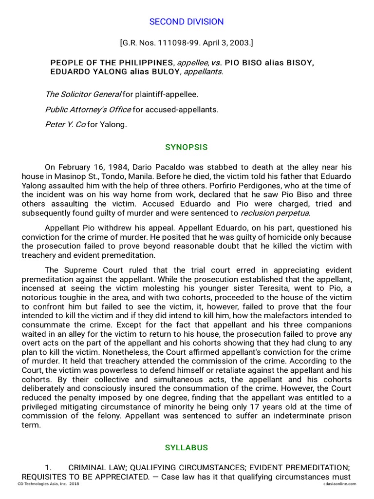 Appellee Vs Vs Appellants The Solicitor General Public Attorney's ...