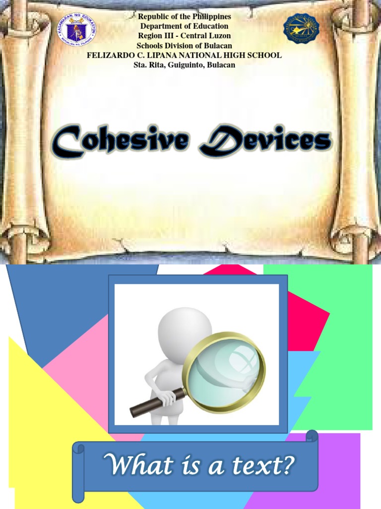 Cohesive Devices | PDF | Linguistic Morphology | Linguistic Typology