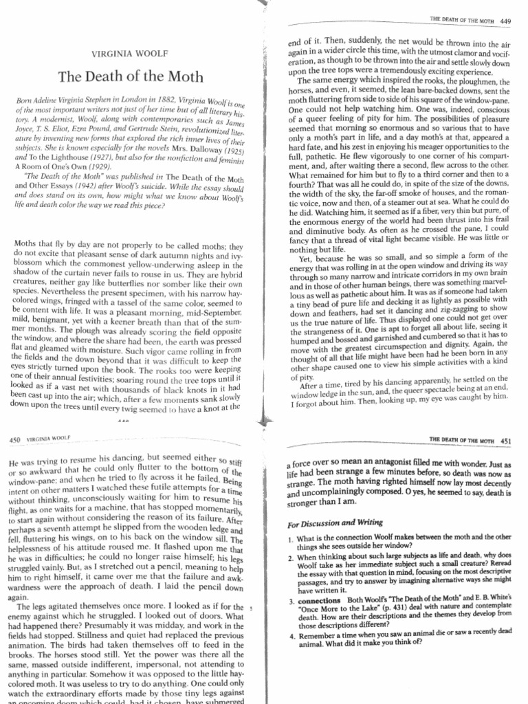 Death of A Moth-1 PDF | PDF