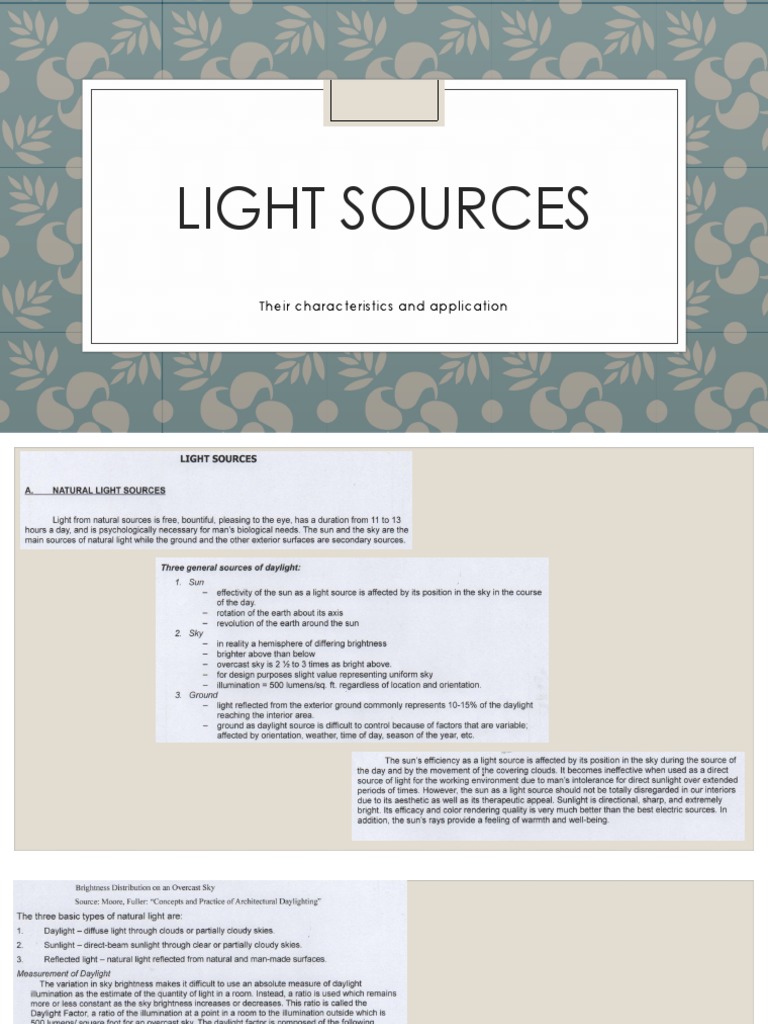 8 Light Sources | PDF | Incandescent Light Bulb | Compact Fluorescent Lamp
