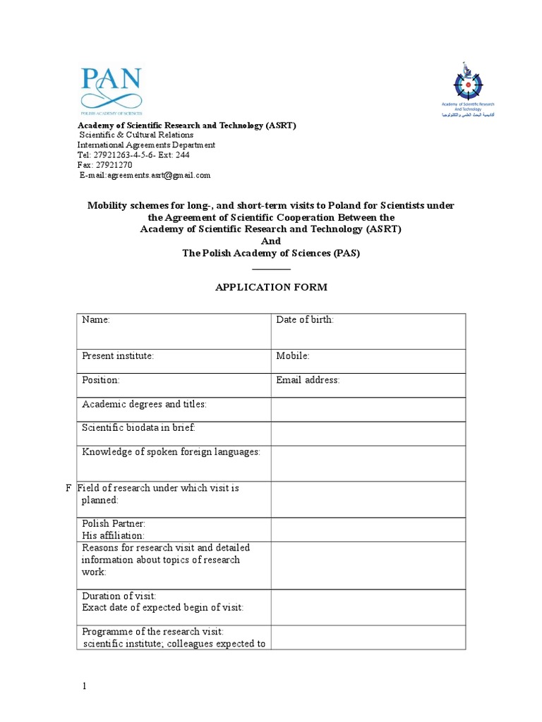 Academy of Scientific Research and Technology (ASRT) | PDF