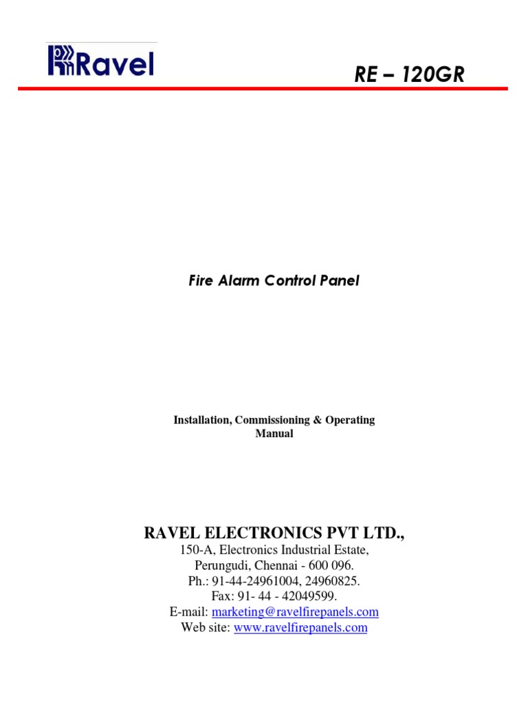 Installation, Commissioning and Operating Manual for the Ravel ...