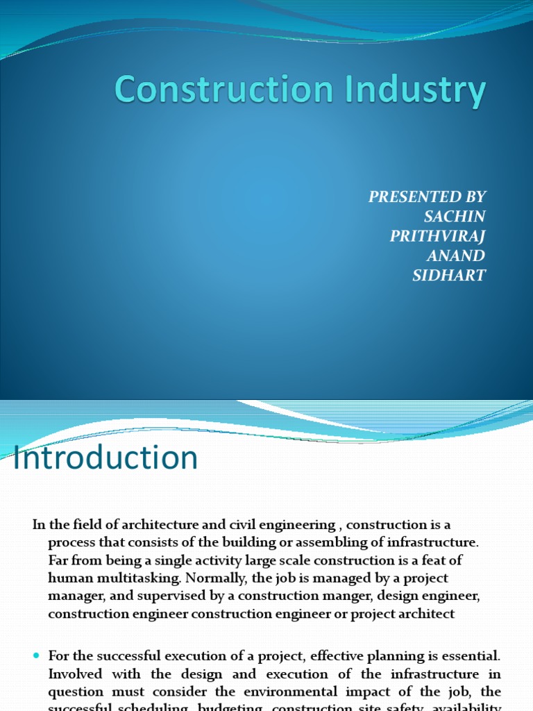 Overview of the Construction Industry | PDF | Employment | Labour Law