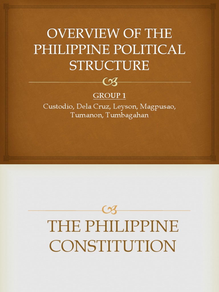 Overview of The Philippine Political Structure PDF | PDF | Presidents ...