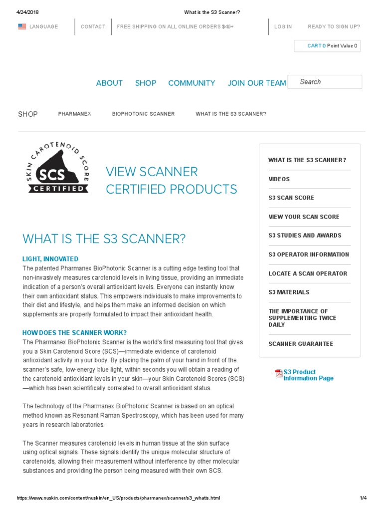 01 - What Is The S3 Scanner | PDF | Photon | Light