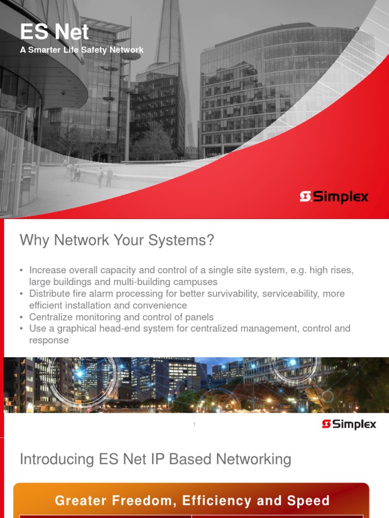 Simplex ES Net Customer Presentation | PDF | Computer Network | Electronics