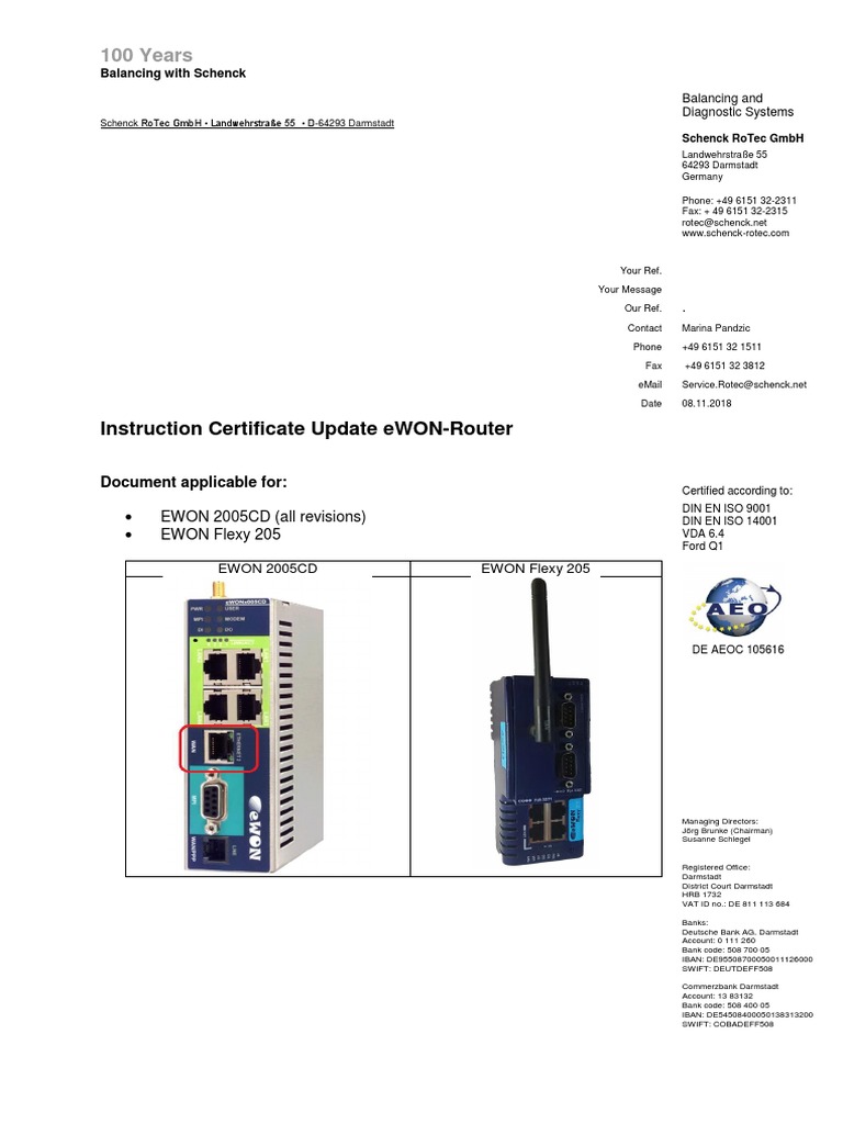 Instruction eWON Router Certificate Update PDF | PDF | Ip Address ...