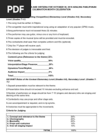 Tagalog Pass the Message Sentences | PDF