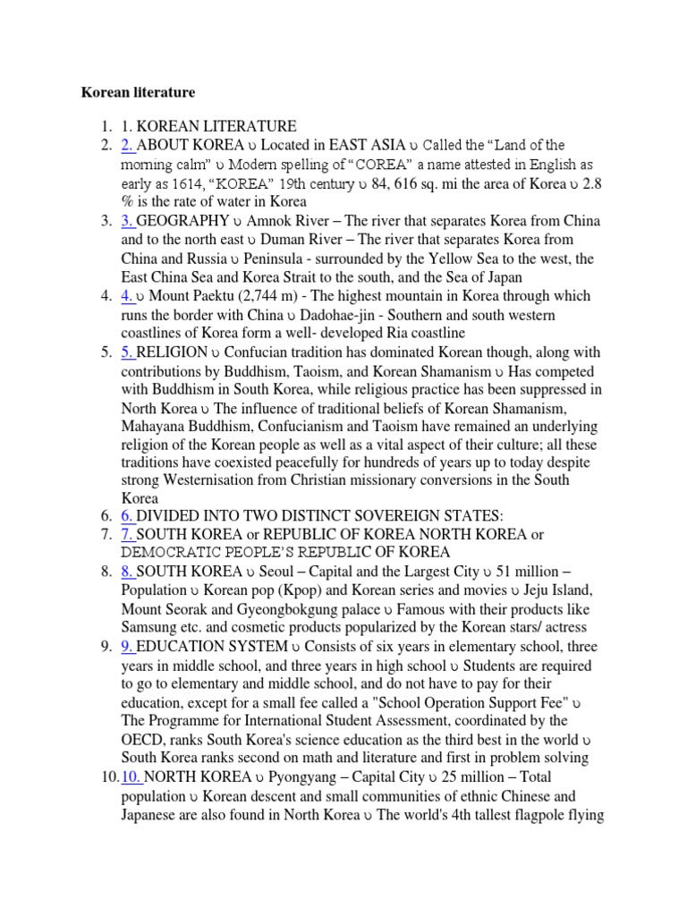 Korean Report | PDF | Korea