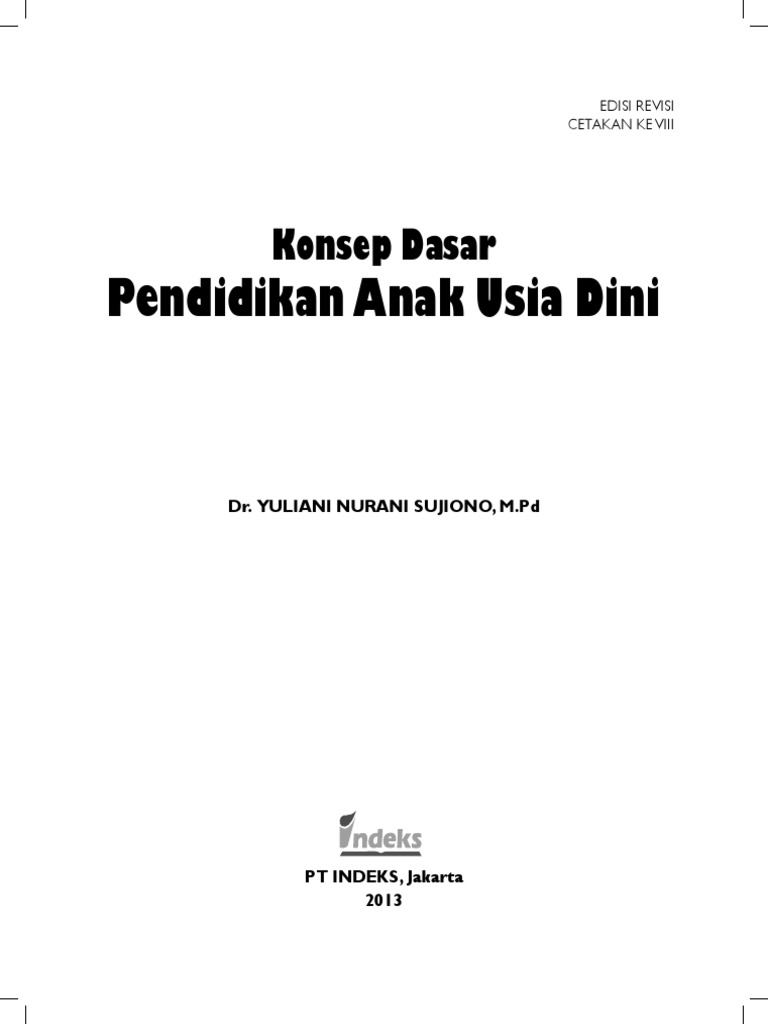 Konsep Dasar Pendidikan Anak Usia Dini | PDF
