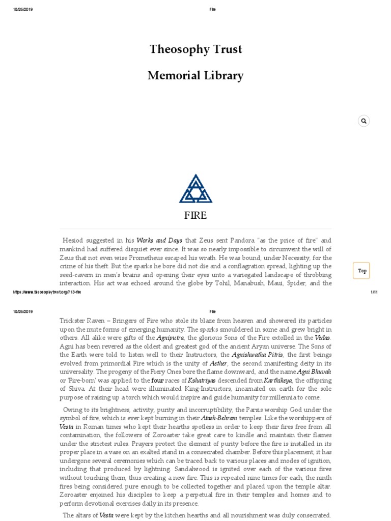 Theosophy Trust Memorial Library: Works and Days | PDF | Prana | Heaven