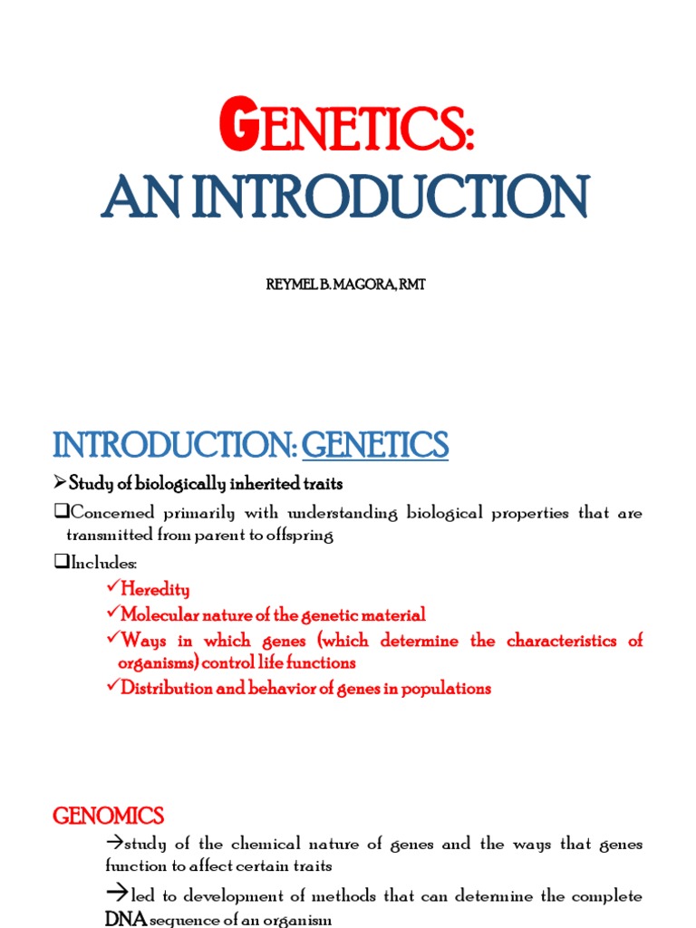 Enetics:: An Introduction | PDF | Nucleic Acid Sequence | Genetics