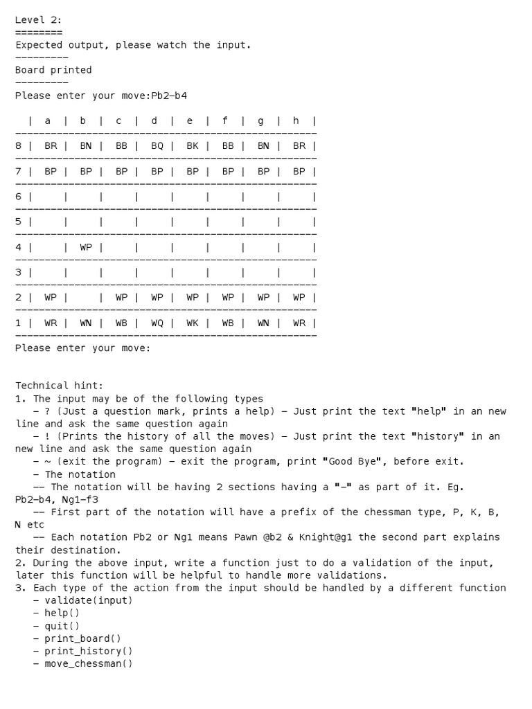 Appranix Interview Question Chess | PDF