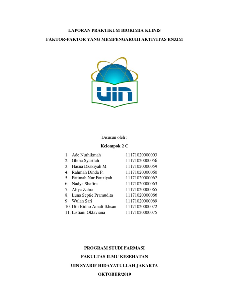 Laporan Praktikum Enzim | PDF