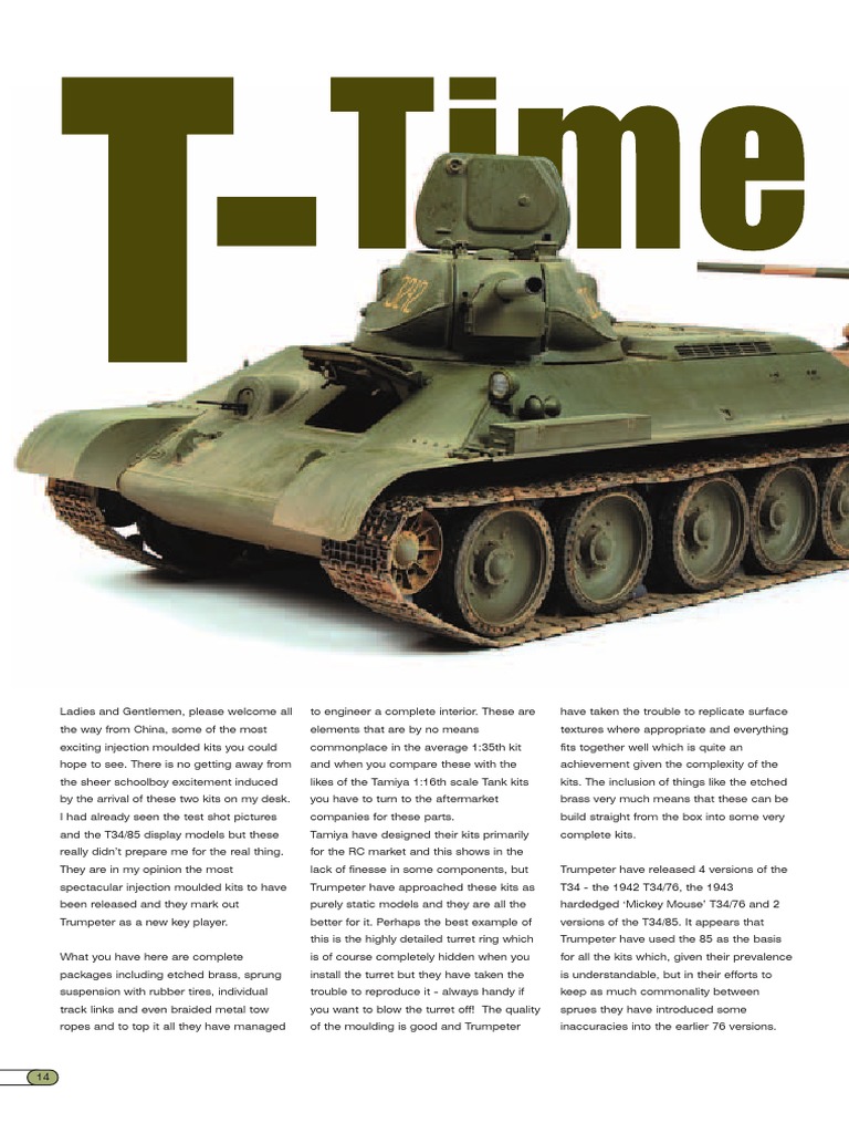 Trumpeter T34/85 Model Kit Review | PDF
