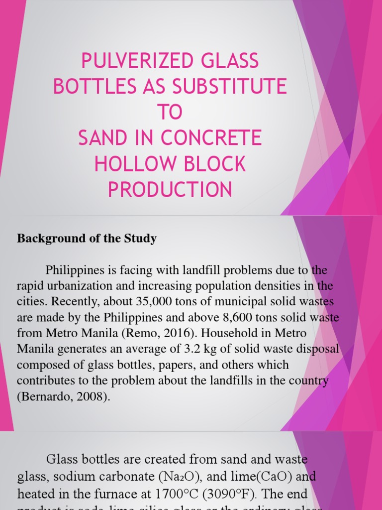 Pulverized Glass | PDF | Glasses | Construction Aggregate