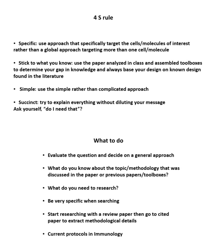 4 S Rule for Targeted Research | PDF | Self-Improvement