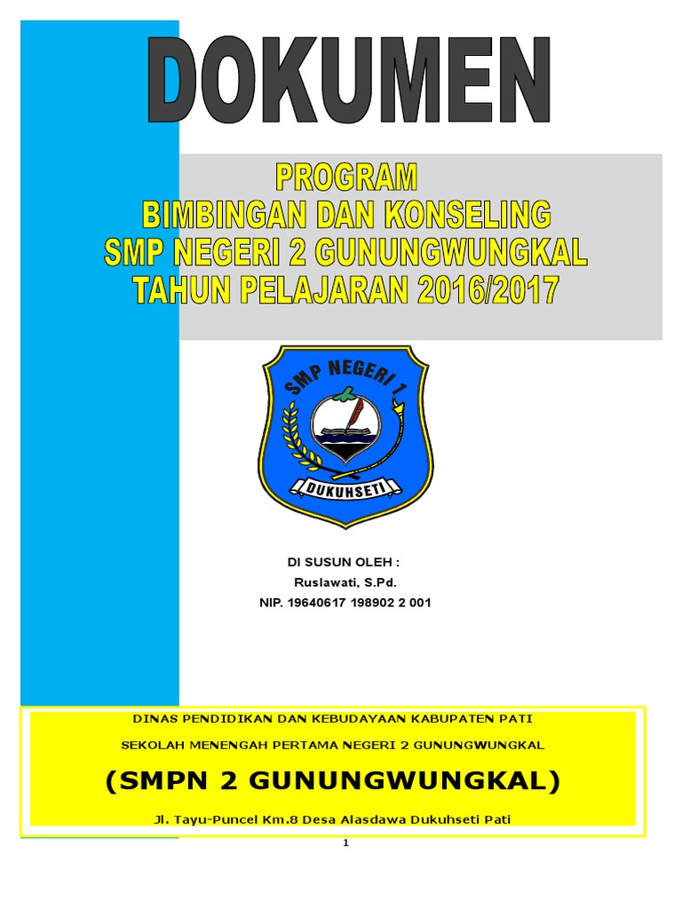 Program Tahunan Layanan Bimbingan dan Konseling SMP Negeri 2 ...