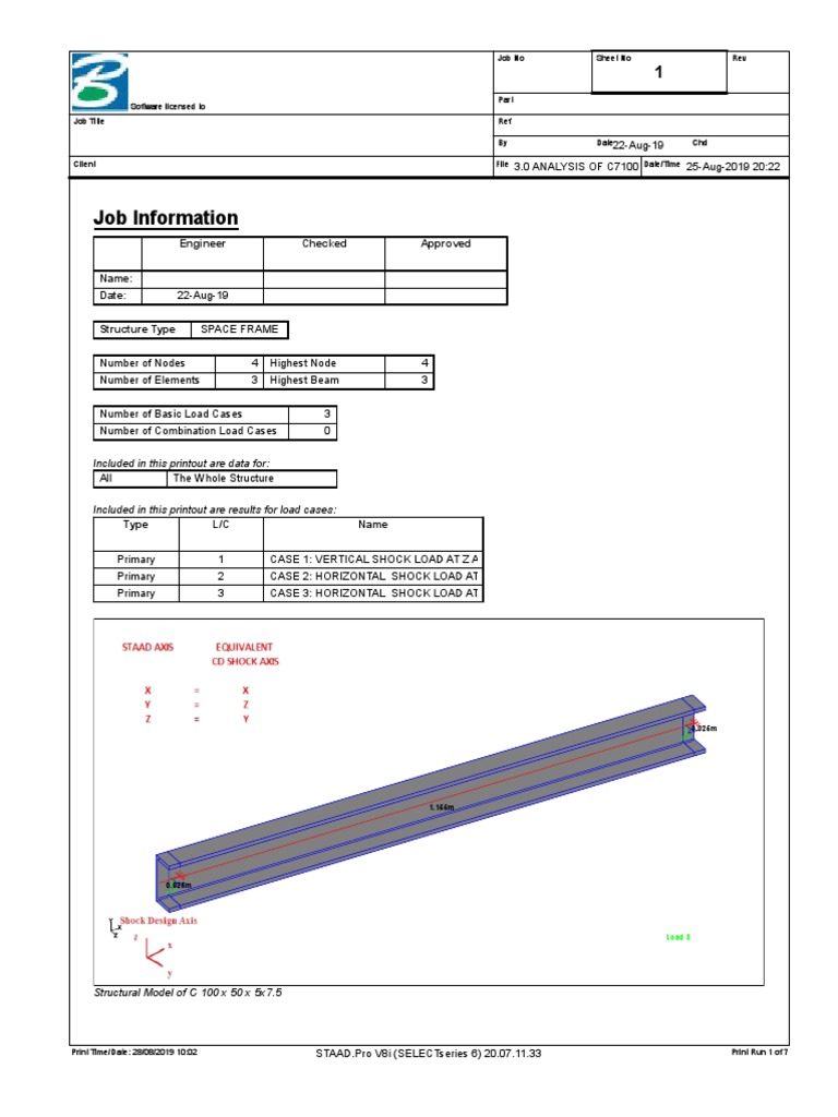 3.2 Staad Output | PDF | Beam (Structure) | Economic Sectors