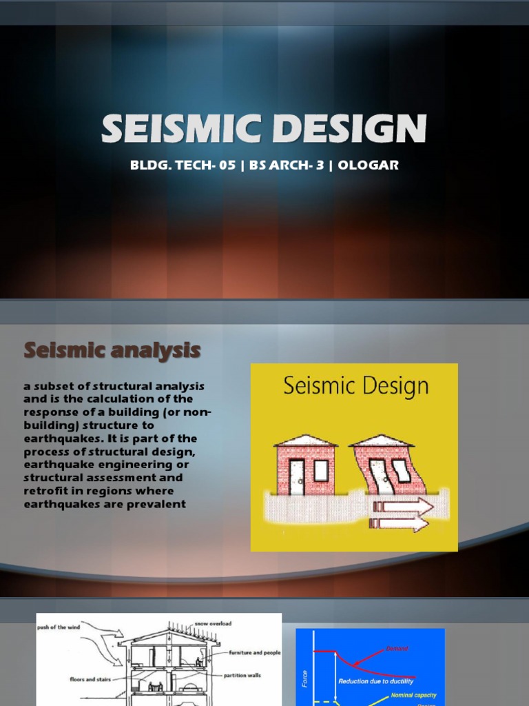 Seismic Design: Bldg. Tech-05 - Bs Arch - 3 - Ologar | PDF | Structural ...