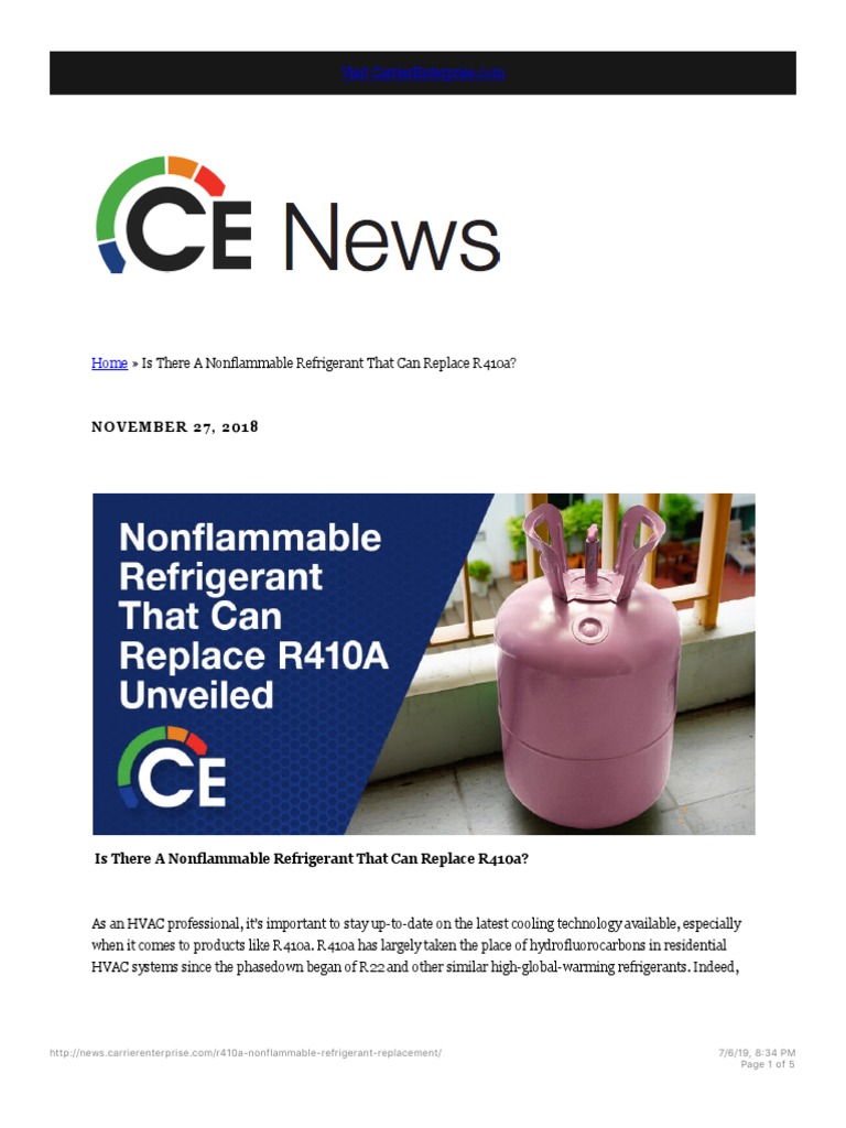 R410a Nonflammable Refrigerant Replacement - New R466a Refrigerant ...