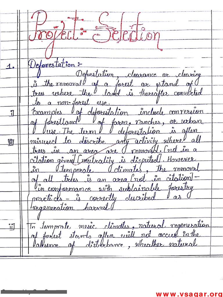 Deforestation Project Overview for Class 12 | PDF | Home & Garden