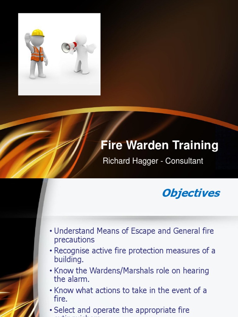 Fire Warden Training: Richard Hagger - Consultant | PDF | Fire Safety ...
