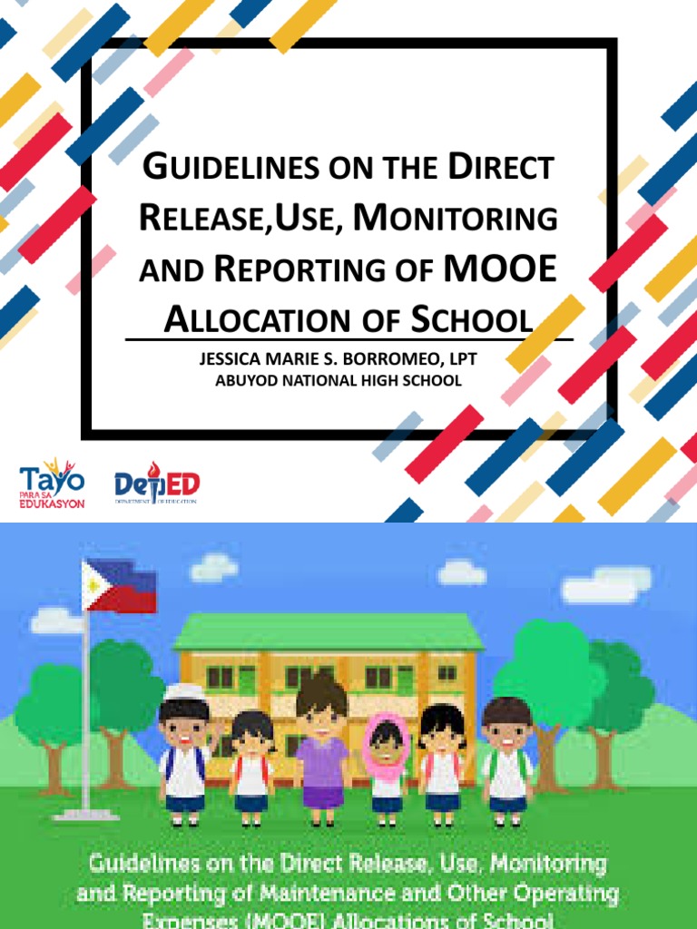 Guidelines on the Direct Release, Use, Monitoring and Reporting of MOOE ...