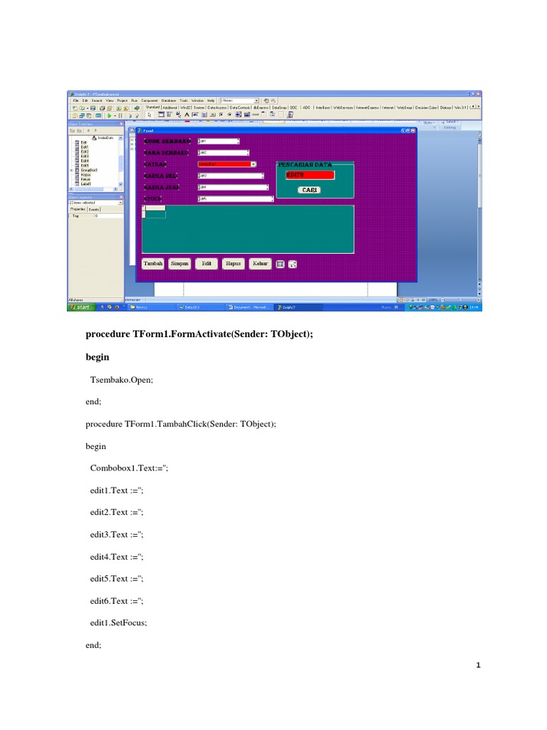 Delphi Form Management Procedures | PDF