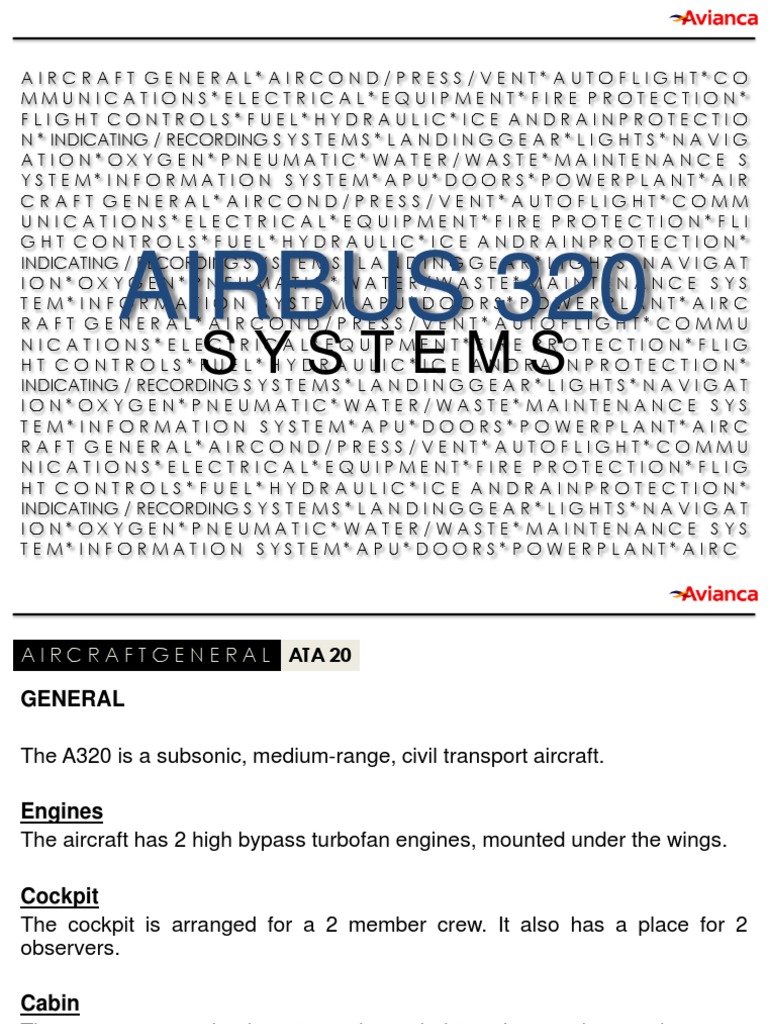 Sistemas A320 | PDF | Aircraft Flight Control System | Cockpit