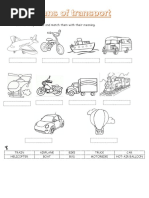 Transportation Word Wall Vocabulary Print Able PDF | PDF