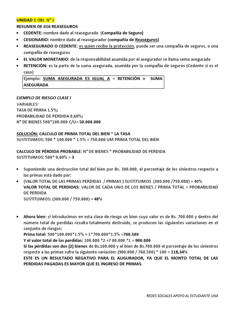REASEGUROS | PDF | Reaseguro | Póliza de seguros