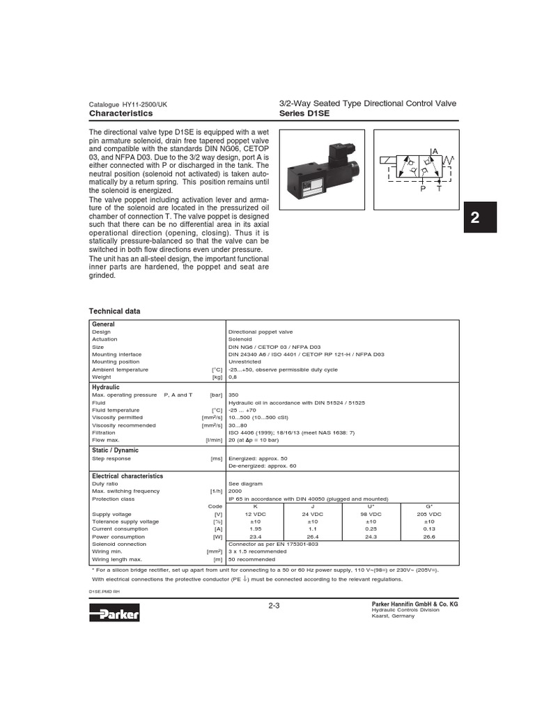 D1SE | PDF | Valve | Electrical Connector