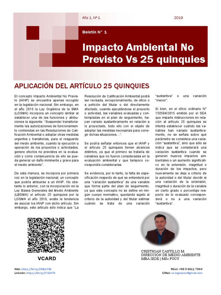IANP y Artículo 25 Quinquies: Comparativa | PDF